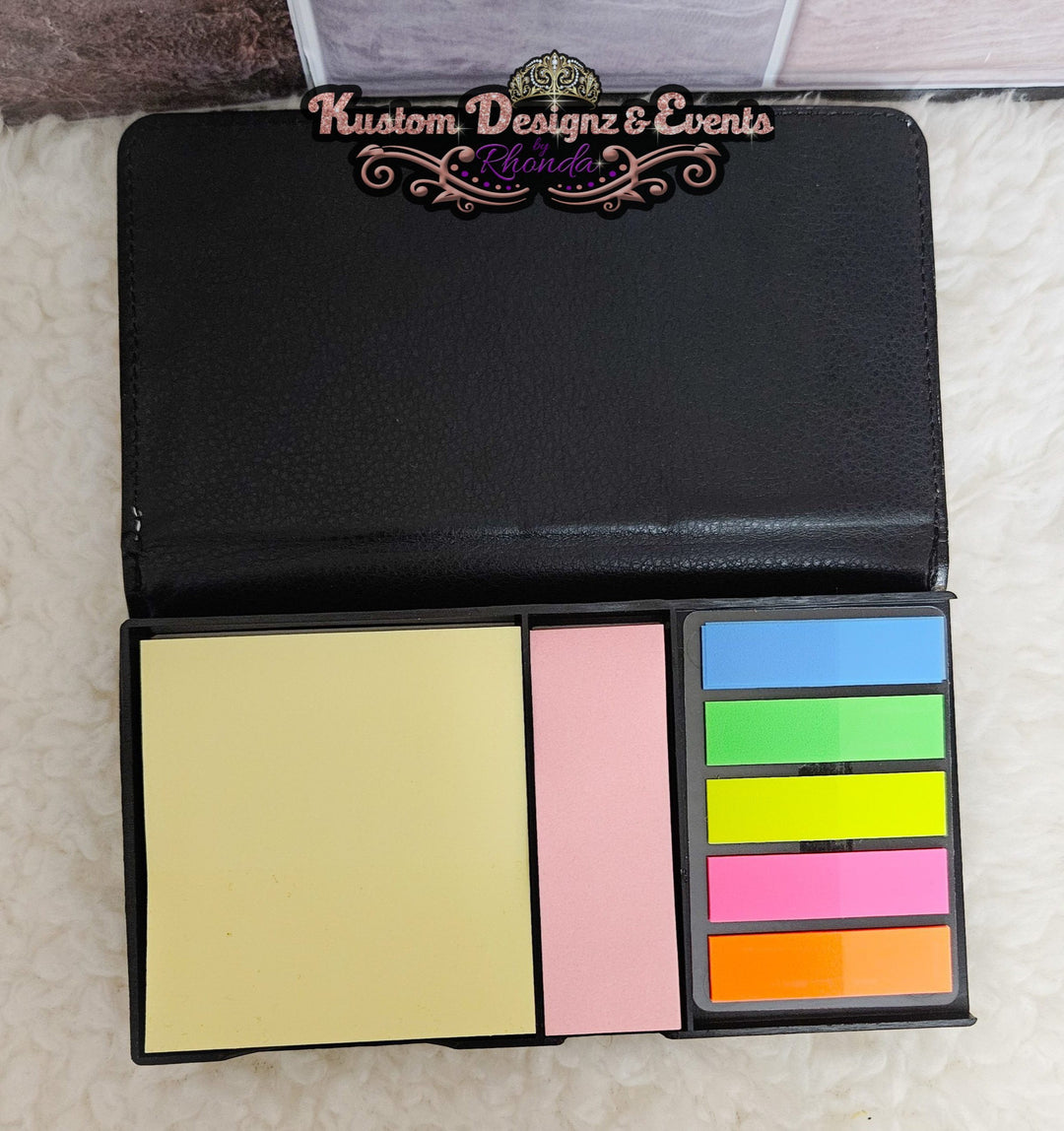 Leather Post It Note Holder – Kustom Designz & Events by Rhonda LLC